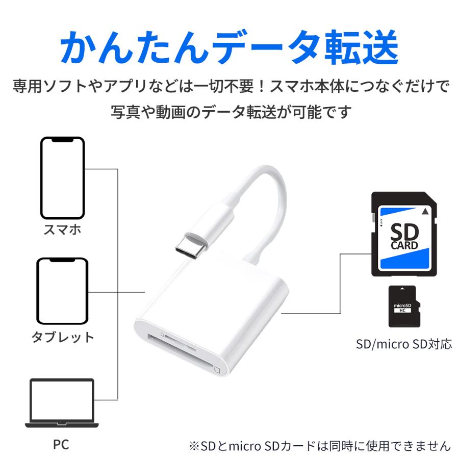 SDカードリーダー 2in1 メモリーカードリーダー iphone タイプC TypeC Android PC バックアップ データ 保存 カメラ : 自由が丘ストア本店 - 通販 ...