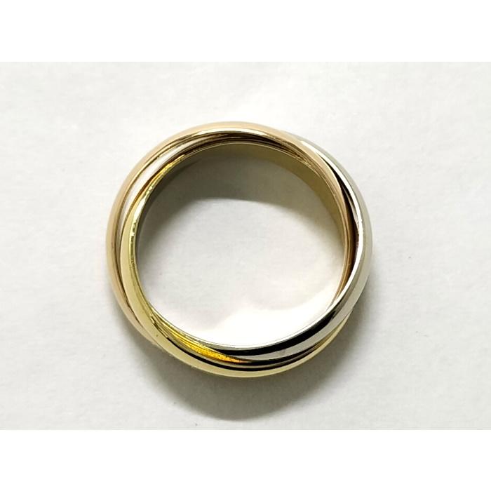 Cartier 【中古】Cartier トリニティリング 750YG WG PG K18YG スリーカラーゴールド 表記サイズ52 約7.4g : JJコレクション ヤフー店 - 通販 ...