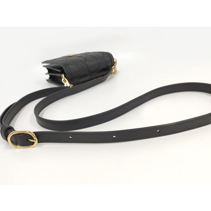 GG GUCCI 2WAY ミニ ショルダーバッグ キルティング レザー GG GUCCI 2WAY ミニ ショルダーバッグ キルティング レザー