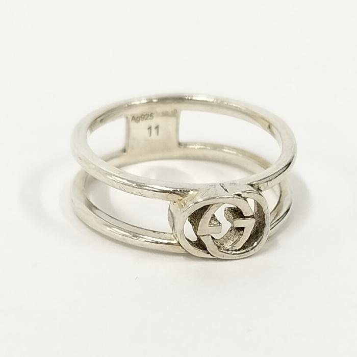GUCCI 【中古】GUCCI リング インターロッキングG SV925 シルバー : JJコレクション ヤフー店 - 通販 - Yahoo!ショッピング