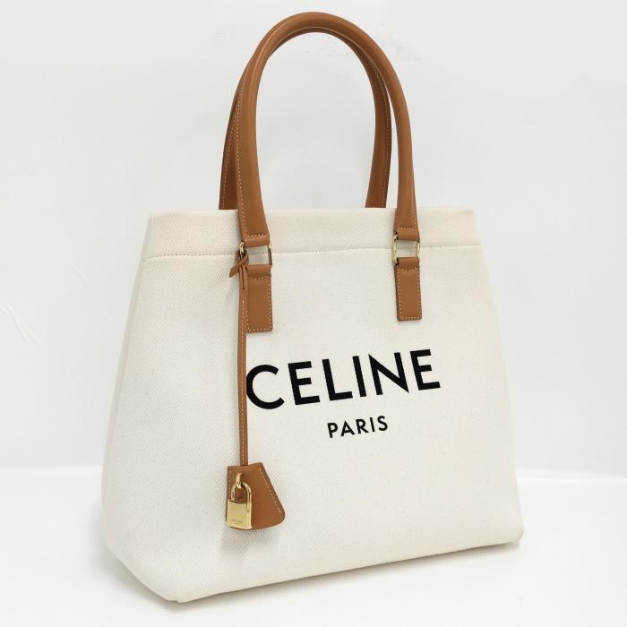 CELINE 【中古】CELINE ホリゾンタル カバ トートバッグ キャンバス ホワイト 19216 : JJコレクション ヤフー店 - 通販 - Yahoo!ショッピング