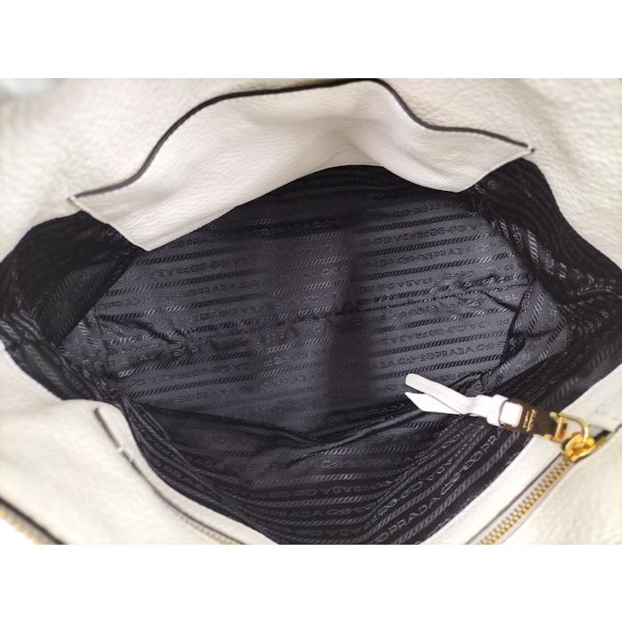 PRADA 2WAYバッグ レザー ホワイト 1BA063 : JJコレクション ヤフー店 - 通販 - Yahoo!ショッピング