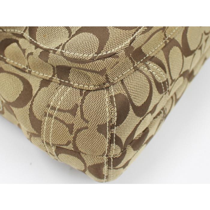 COACH 【中古】コーチ ワンショルダーバッグ シグネチャー ベージュ ピンク キャンバス 11862 : JJコレクション ヤフー店 ...