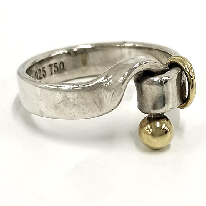 TIFFANY&Co. 【中古】TIFFANY&CO. シルバー ゴールド リング SV925 K18 : JJコレクション ヤフー店 - 通販 - Yahoo!ショッピング
