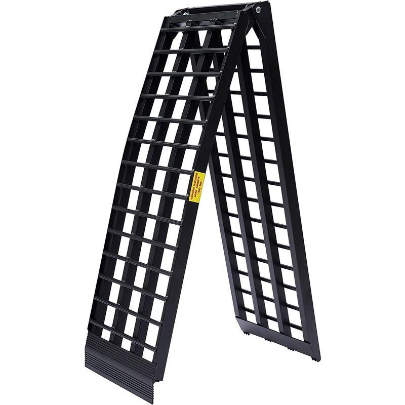 車載用 LEMNISCATE 長さ238cm 幅45cm 耐荷重680kg 農業用 アルミラダーレール 折り畳み式 アルミブリッジ 軽量アル :20231203053359-01639:工具 ...