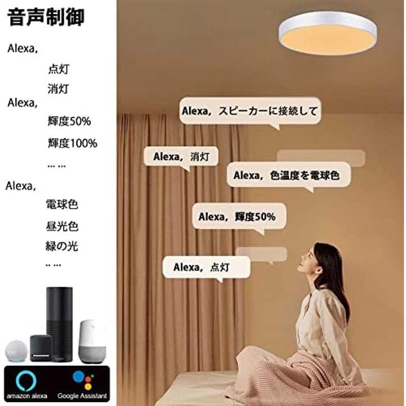 CHYSONGOODS 浴室灯 台所 照明 LED シーリングライト 4畳 防湿 内蔵のBluetoothスピーカー リモコン付き RGB :20240113173554-00922:工具 ...