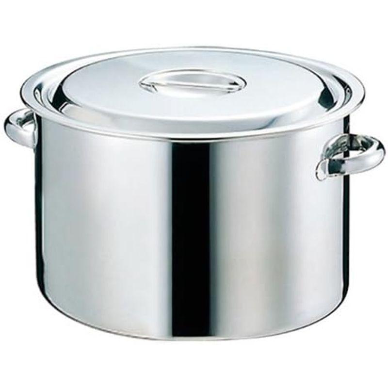 寸胴鍋 半寸胴鍋(目盛付) EBM 18-8 45cm 手付 - キッチン、台所用品