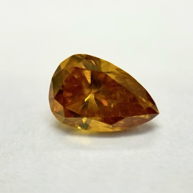 0.424ct FANCY DEEP YELLOW ORANGE SI2 PS イエローオレンジダイヤモンドルース : JKダイヤ - 通販 ...