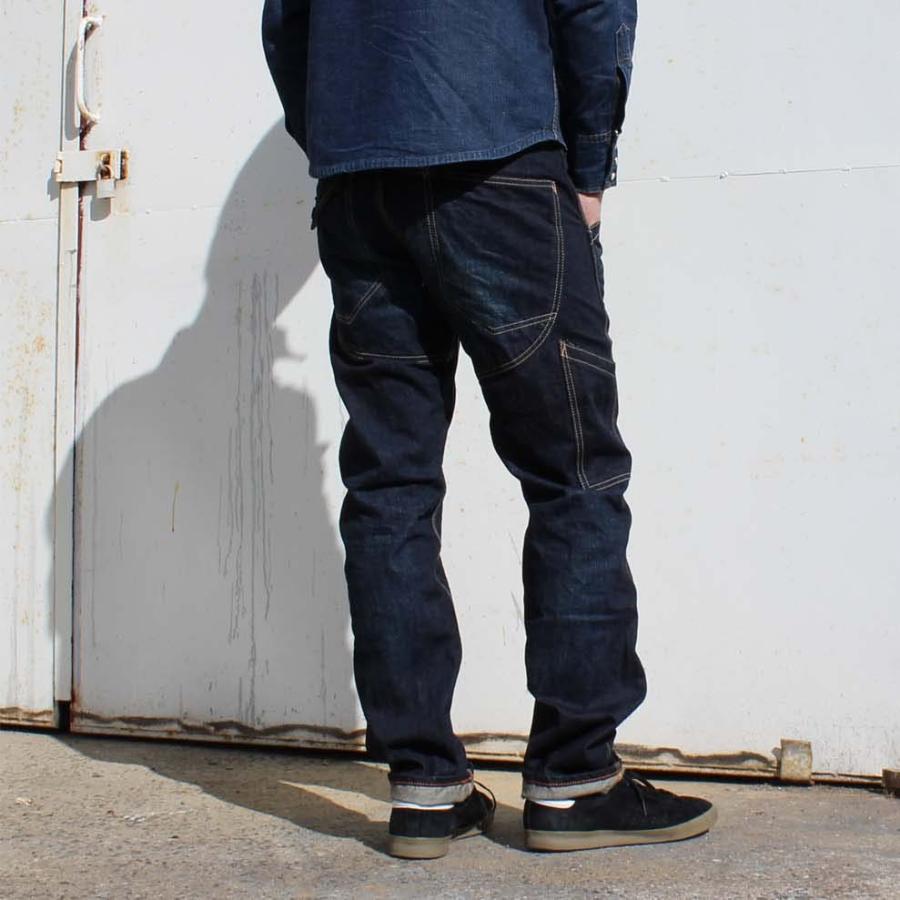 BLUE WAY（ブルーウェイ） ロガー ワークパンツ 13.5ozビンテージデニム（オールドブルー）:M1925-4450 ストレート ...