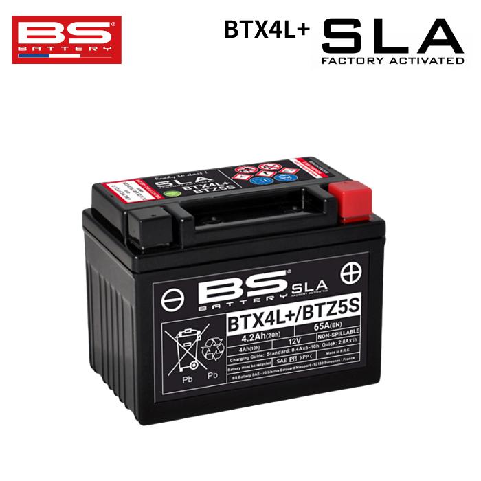 BSバッテリー BTX4L+ BS BATTERY SLA バイク バッテリー メンテナンス用品 :BS-BTX4L:バイク用品の車楽 - 通販 - Yahoo!ショッピング