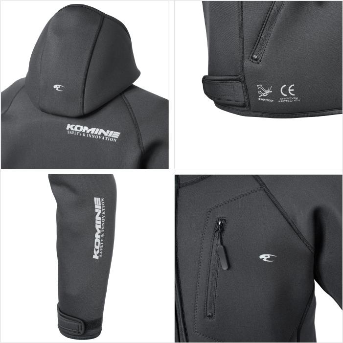 コミネ ジャケット JK-632 エニグマライトウェットスーツフーディー KOMINE 07-632 バイク CE規格パッド付 24-25年秋冬モデル : jk-632 : バイク用品の車楽 ...