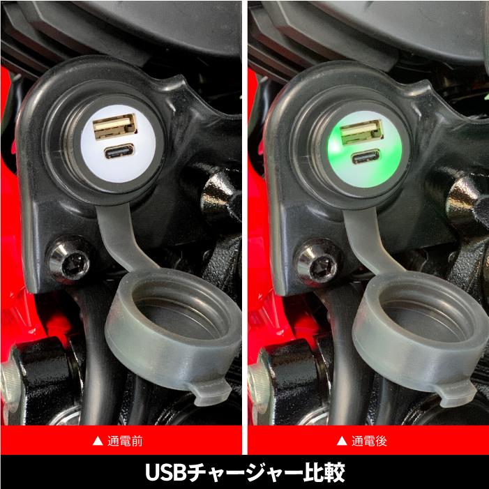 ホンダ ハンターカブ CT125 (JA65) シフトインジケーター ハーネスキット + USBチャージャー MOTOLINE HONDA ...