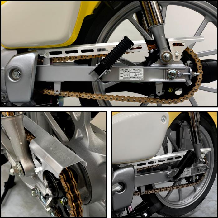 ホンダ スーパーカブ110(JA44,JA59) クロスカブ(JA45,JA60)用 ステンレスチェーンカバー アッパー パーツ MOTOLINE HONDA :MOTOLINE-031 ...