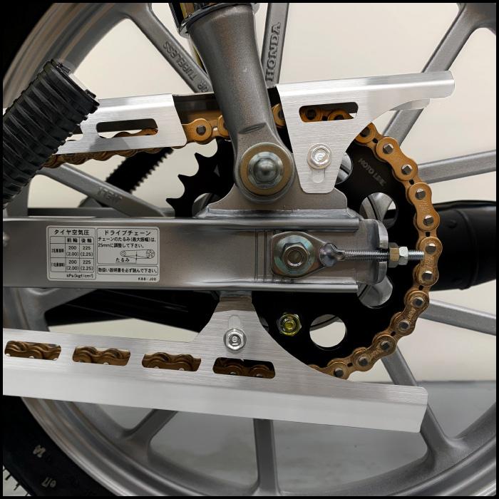 ホンダ スーパーカブ110 (JA44,JA59) クロスカブ (JA45,JA60) 用 ステンレスチェーンカバー 上下セット パーツ ...