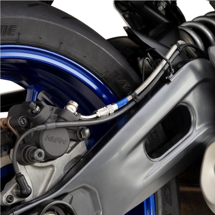 SWAGE-LINE 直送品 スウェッジラインプロ リアホースキット ヤマハ YZF-R7 (22-24) レッド＆ブルー/ブラックホース ...