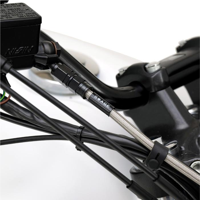 SWAGE-LINE 直送品 スウェッジラインプロ フロントホースキット ホンダ GB350 (21-23) ステンレス/ブラックホース PRO HONDA STPB0057FS : バイク用 ...