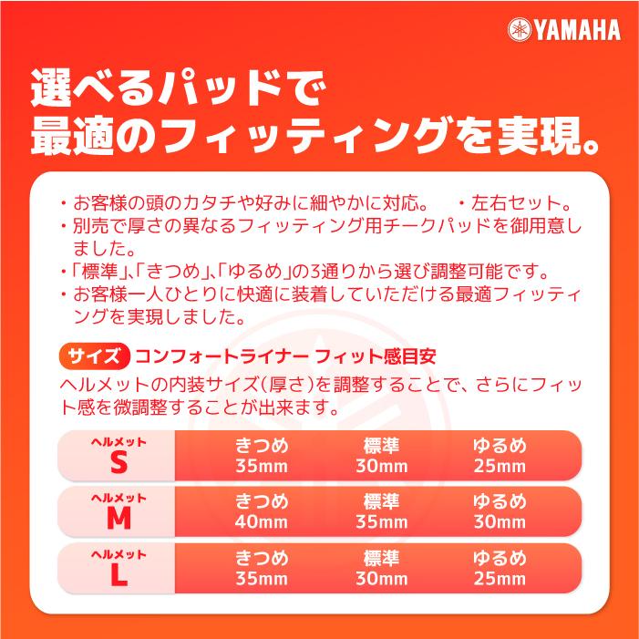 ワイズギア ヤマハ YJ-22/YJ22 II ZENITH チークパッド 25mm YAMAHA バイク ヘルメット用品 : バイク用品の車 ...