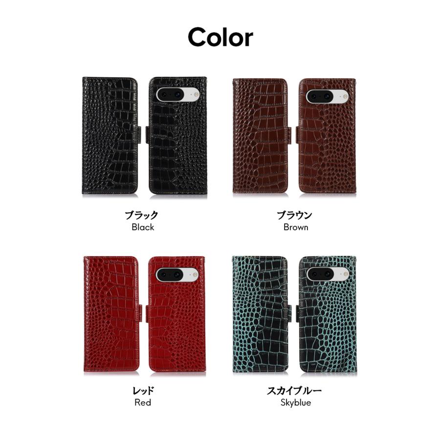 Pixel8a ケース 手帳型 牛本革 クロコダイル柄 Pixel 8a ピクセル カバー : JMEI - 通販 - Yahoo!ショッピング