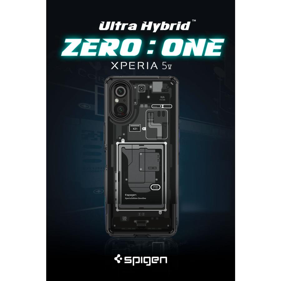 Xperia 5V ケース 耐衝撃 TPU バンパー ウルトラハイブリッド ゼロ・ワン シュピゲン 米軍MIL規格 カメラ保護 Sony 5 V SO-53D SOG12 傷つけ防止 ...