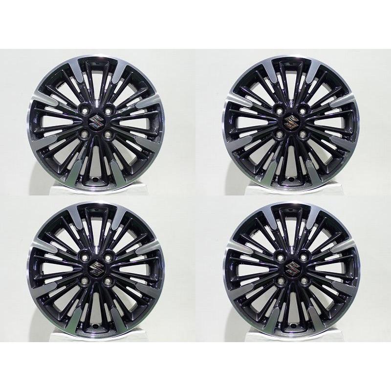 スズキ 中古 1545+45-4H100 アルミホイール 4本セット MK53系 スペーシア 15インチ 純正 : ジェームス・リセールガレージ - 通販 - Yahoo!ショッピング