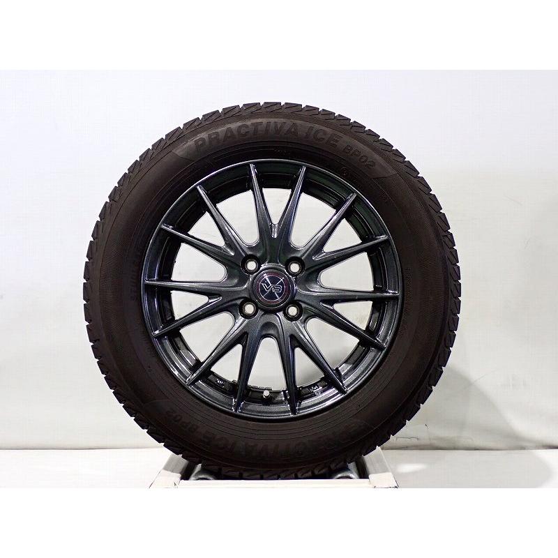 WEDS CP10%オフ中古 185/65R15 スタッドレスタイヤ アルミホイール 4本セット ヨコハマ プラクティバアイスBP02 1555+42-4H100 ウェッズ : ジェームス ...