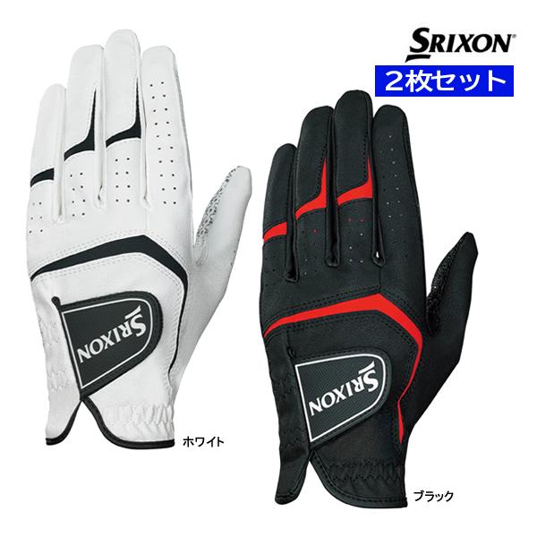 SRIXON 2枚セット 新作 スリクソン ゴルフ メンズ グローブ GGG-S032 片手 左手 右利き DUNLOP ダンロップ 21 ...