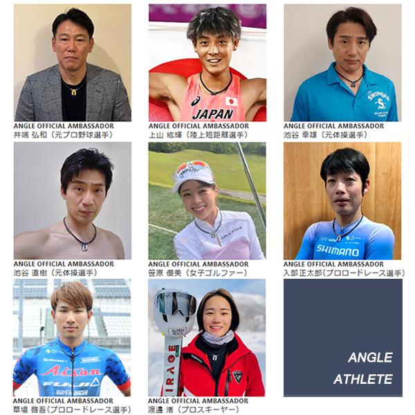 アングル 25年モデル ゴルフ 磁気ネックレス アングルe.モデル01ネックレス ピュアゴールド(24金 Plating) AE 01 N ANGLE e.MODEL NECKLACE ...