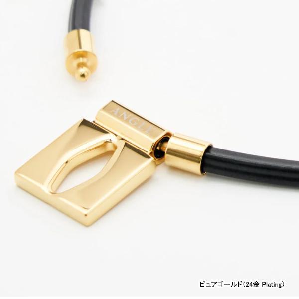 アングル 25年モデル ゴルフ 磁気ネックレス アングルe.モデル01ネックレス ピュアゴールド(24金 Plating) AE 01 N ANGLE e.MODEL NECKLACE ...