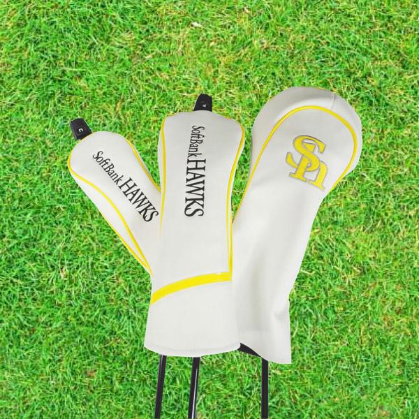 レザックス ゴルフ ソフトバンクホークス ヘッドカバー SBHC-3846 ドライバー用 DR ホワイト ブラック クラブ 保護 プロ野球 SoftBank HAWKS LEZAX 25ET ...