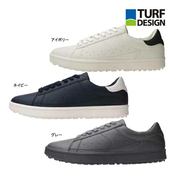 TURF DESIGN ターフデザイン ゴルフ メンズ デザイン シューズ TDSH-2275 GOLF SHOES 靴 スパイクレス 日常 タウン シンプル コーディネート 25ET ...