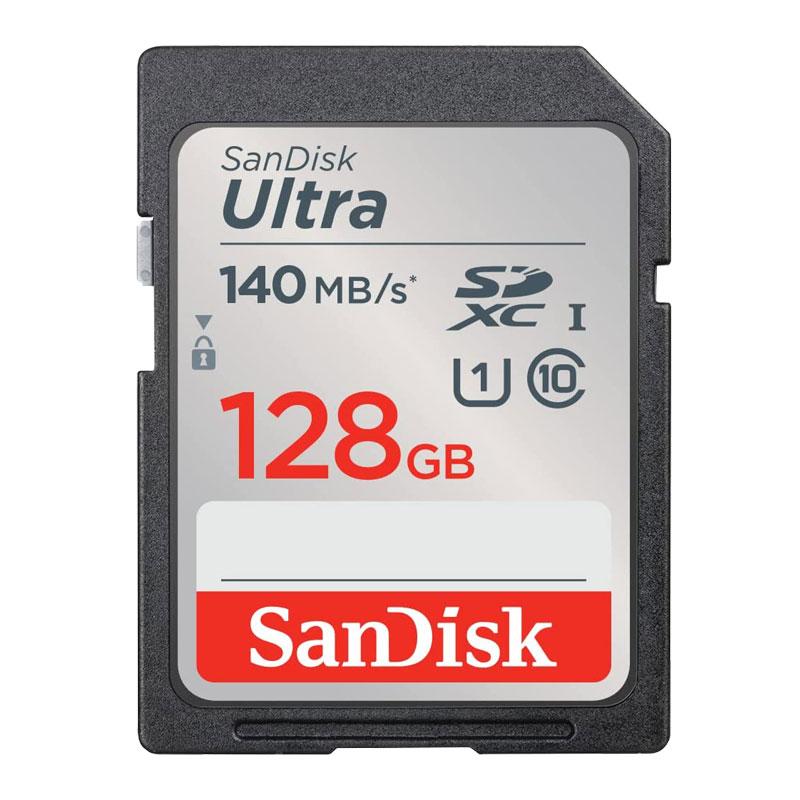 SanDisk SDXCカード Ultra 128GB UHS-I U1 R:140MB/s Class10 サンディスク SDカードSDSDUNB-128G-GN6IN海外向けパッケージ ...