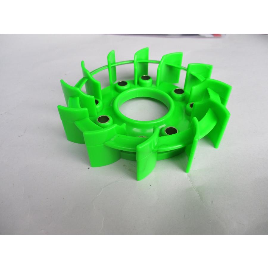 ホンダ スクーター用 クーリングファン DIO スーパーDIO ZX SR AF18 AF25 AF27 AF28 AF34 AF35 カスタム ボアアップエンジンに グリーン :nom ...