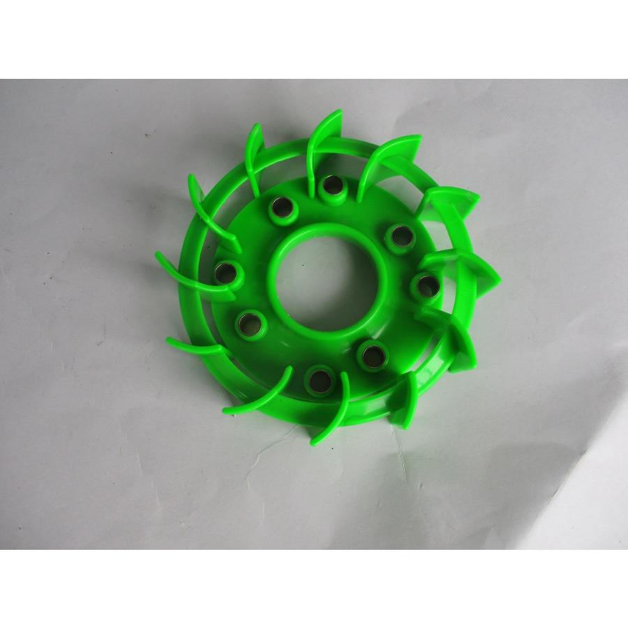 ホンダ スクーター用 クーリングファン DIO スーパーDIO ZX SR AF18 AF25 AF27 AF28 AF34 AF35 カスタム ボアアップエンジンに グリーン :nom ...