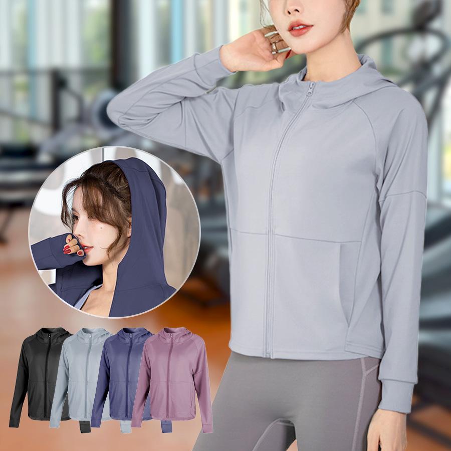ジャージ 上着 フード付き スポーツウェア フィットネス ヨガ レディース 韓国ファッション トップス 長袖 大人 S M L XL JOCOSA 8745 : 8745 : JOCOSA ...