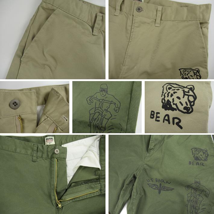 BARNS OUTFITTERS（バーンズ アウトフィッターズ） BARNS バーンズ チノパン Authentic T/C Chino ...