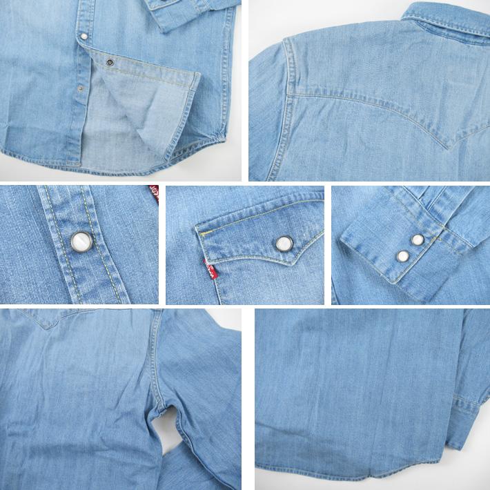 Levi's（リーバイス） デニムウエスタンシャツ ライトウォッシュ BARSTOW WESTERN STANDARD 85744-0047 ...