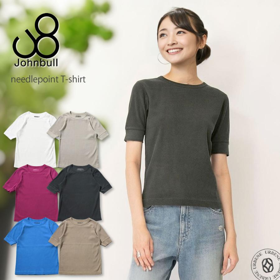 Johnbull Tシャツ ジョンブル ピグメント針抜きTシャツ レディース JOHNBULL プルオーバー トップス 半袖 リブ 一枚着 インナー : アーベン-ジーンズパンツの店メンズ ...