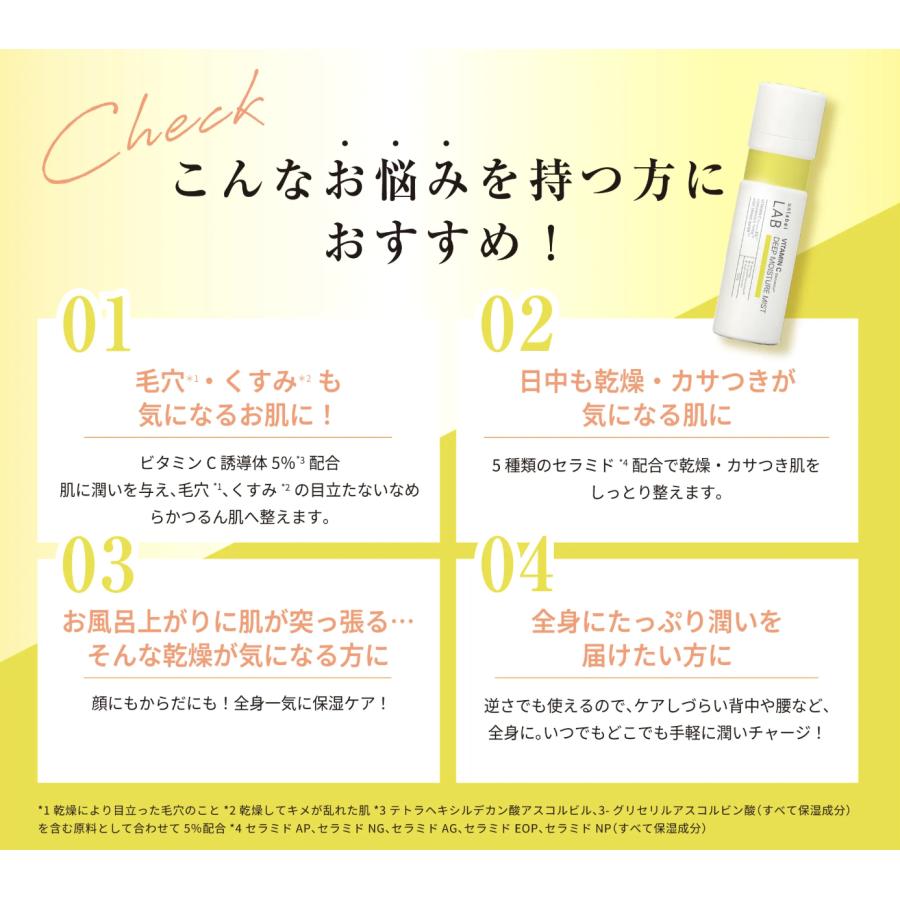 unlabel LAB ミスト化粧水 アンレーベル ラボ V ディープモイスチャー ミスト ミニ 70g lab 顔 からだ用 : 公式 ...