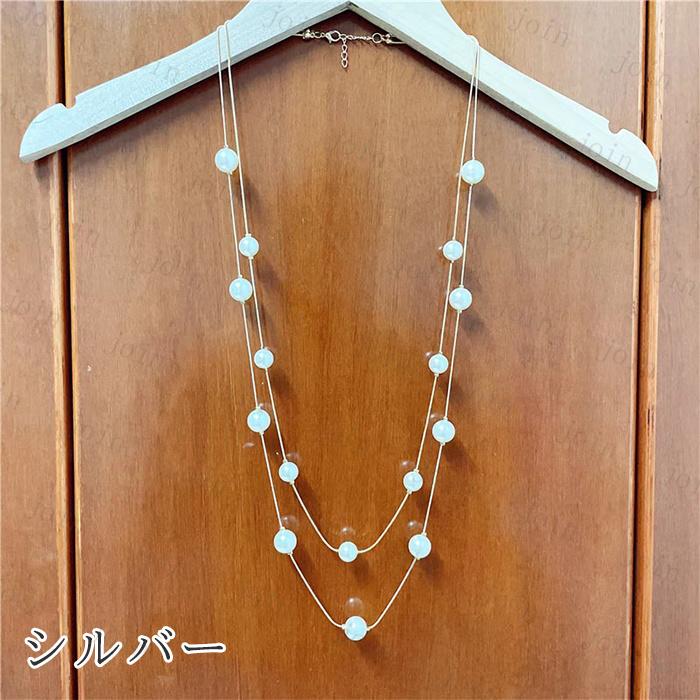 パール ネックレス 2連 日本国内当日発送 レディースアクセサリー チェーンネックレス ロング 結婚式 パーティー カジュアル 真珠 フォーマル プレゼント #a97 : ジョインショップ ...