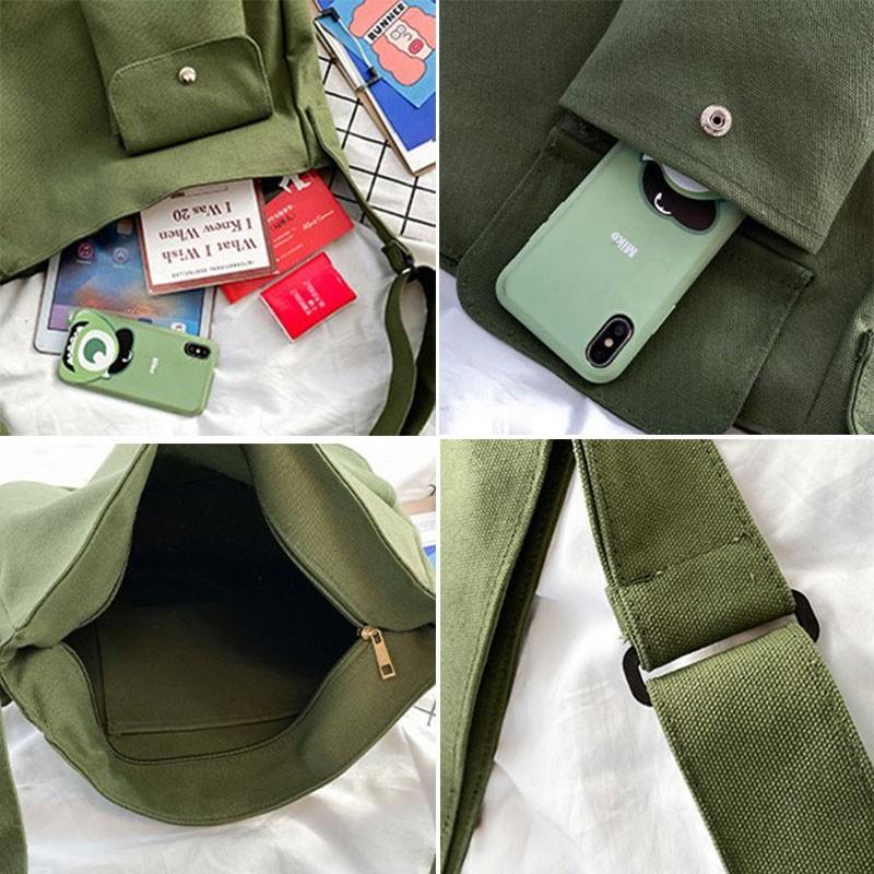 無地生地 帆布 ショルダーバッグ 韓国 ボタンポケット付き スポーツ ショルダーバッグメンズ ショルダーバッグレディース 大容量バッグ 男女兼用 #ba144 : ba144 : ジョイン ...