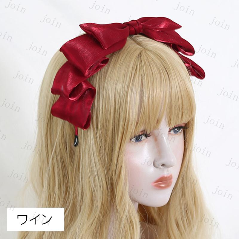 h146#カチューシャ レディース 当日発送 9color ヘアアクセサリー 幅広 リボン 大きめ 無地 ヘアバンド 太め おしゃれ かわいい 髪飾り ヘアアレンジ ロリータ : ジョイン ...