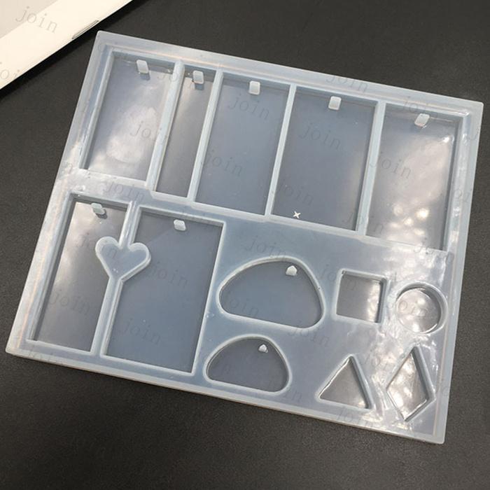 2点セット シリコンモールド UVレジン液60g 日本国内当日発送 穴あり レジンクラフト 手芸 UVレジン 長方形 三角 丸い レジン用品 ハンド#uv118 : ジョインショップ - 通販 ...