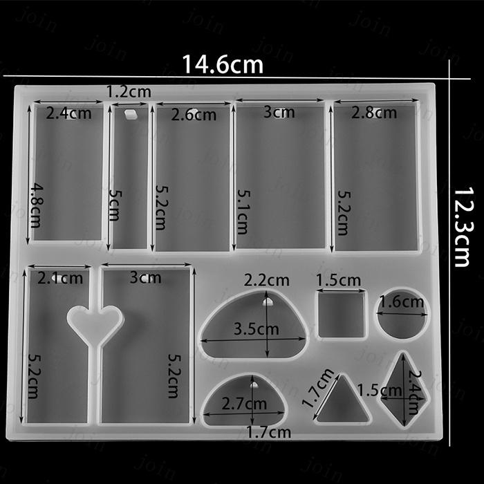 2点セット シリコンモールド UVレジン液60g 日本国内当日発送 穴あり レジンクラフト 手芸 UVレジン 長方形 三角 丸い レジン用品 ハンド#uv118 : ジョインショップ - 通販 ...