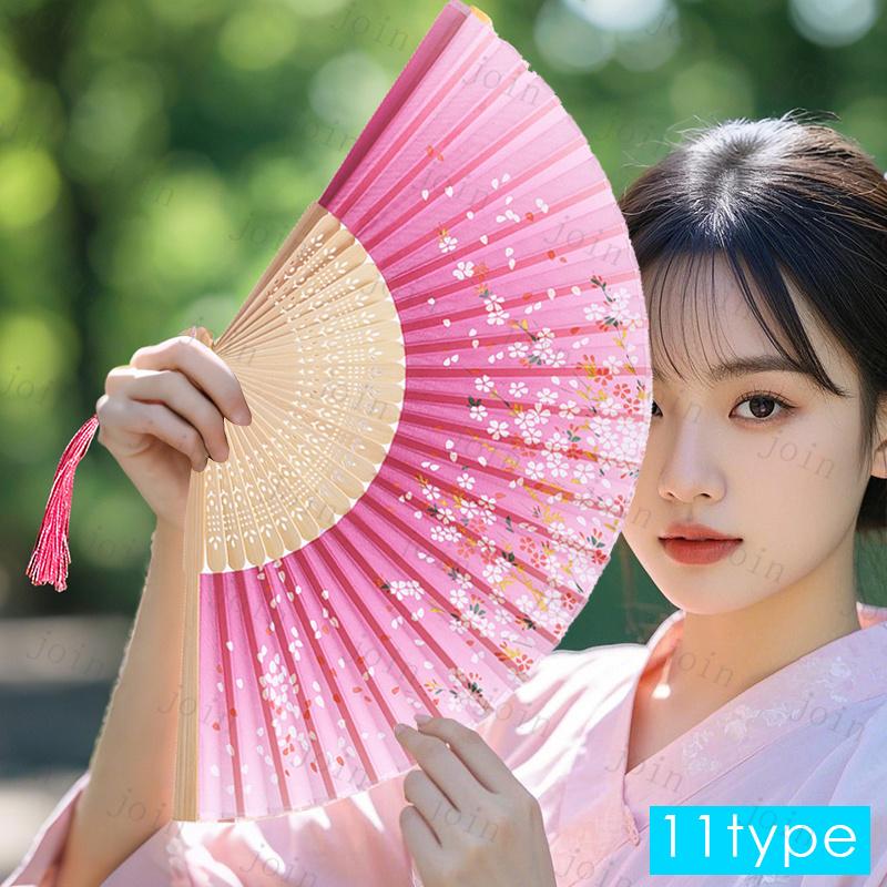 扇子 レディース (z161#) 当日発送 20type おしゃれ タッセル付き 花柄 折りたたみ 和風 せんす 猛暑対策 お祭り 女性用 夏用 涼しい 和装小物 花火大会 ギフト ...
