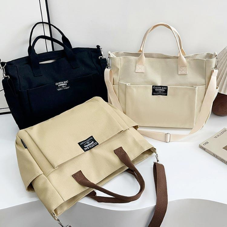 トートバッグ キャンバス 肩掛け レディース 斜めがけ 大容量 2way 手提げバッグ メンズ ファスナー付き a4 横 : Jolicoer - 通販 - Yahoo!ショッピング