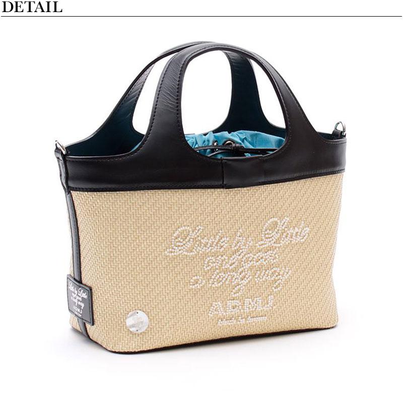 A.D.M.J ADMJ エーディエムジェイ 正規品 ハンドバッグ レディース パーリヤシンテティカ トートS 23cm 24SS01024 ナチュラル : バッグと財布の通販サイト ...