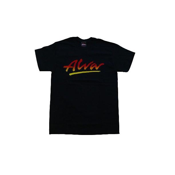 ALVA トニーアルバ TONY ALVA O.G FADE LOGO オリジナル フェードロゴ Tシャツ ブラック 黒xグラデーション ...