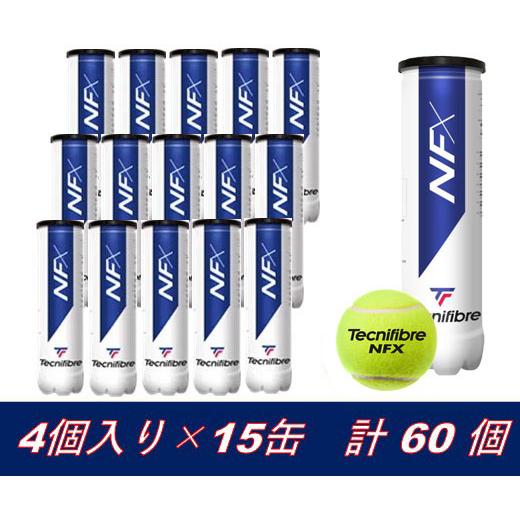 Tecnifibre 【4球入りボトル×15缶セット】硬式テニスボール NFX(エヌエフエックス) 返品種別A : Joshin web - 通販 - Yahoo!ショッピング