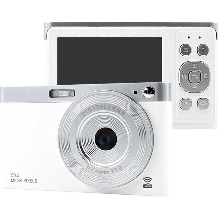 KEIYO コンパクトデジタルカメラ「AN-DC003」(ホワイト) 慶洋エンジニアリング WiFiレトロデジタルカメラ AN-DC003-WH 返品種別A : 4545708005873 ...