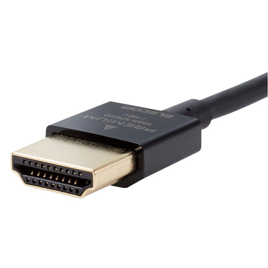 エレコム micro HDMIケーブル Premium HDMI 1.5m 4K 60P 金メッキ ( TV プロジェクター 等対応)DH-HDP14SSU15BK 返品種別A ...